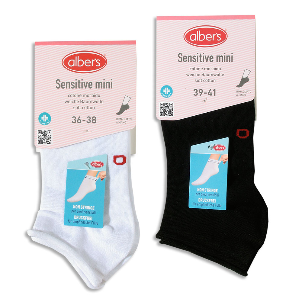 LADIES SNEAKER SOCKS SENSITIVE MINI - Alber's